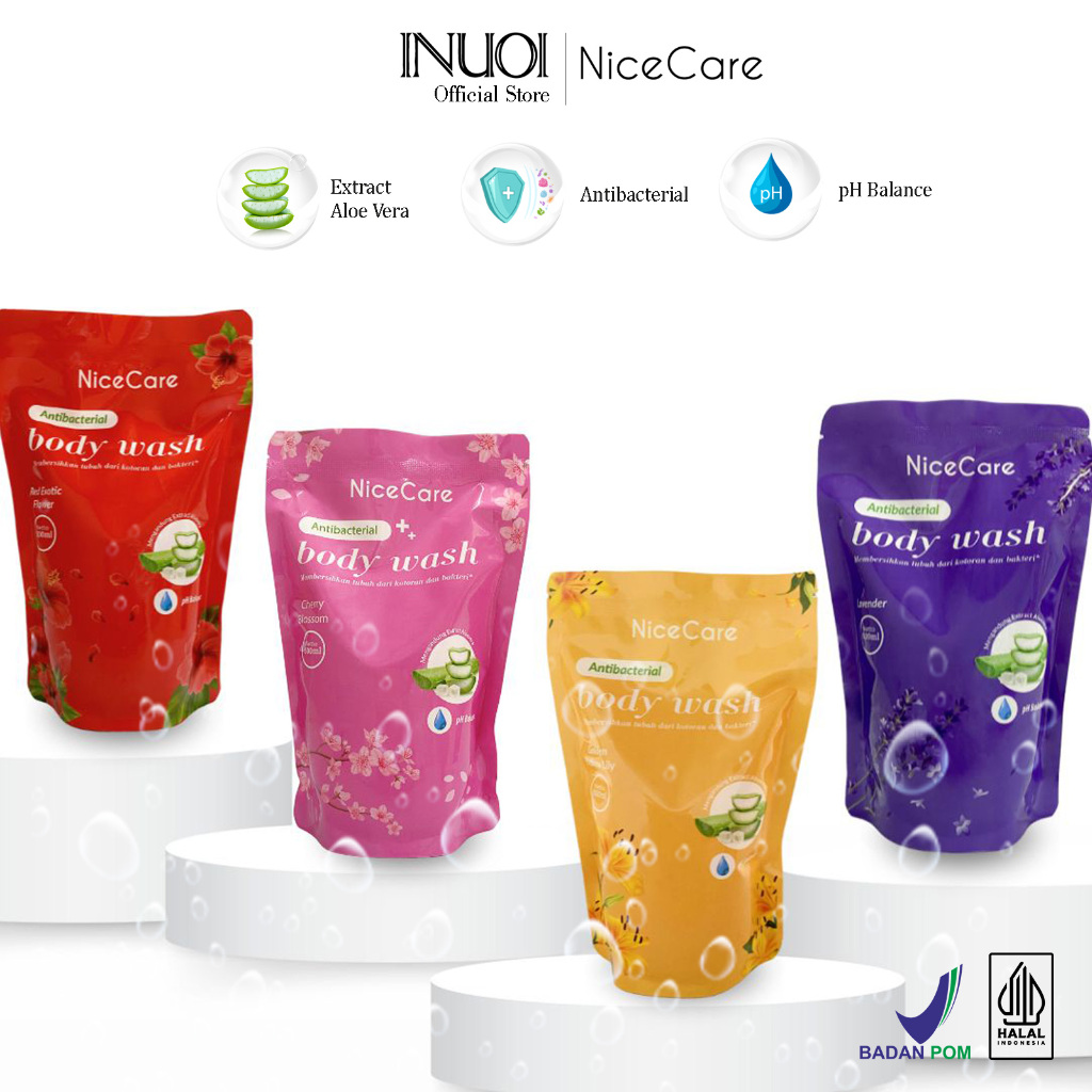 Jual NICE CARE Body Wash Pouch 500 ML Sabun Mandi Cair 4 Varian ...