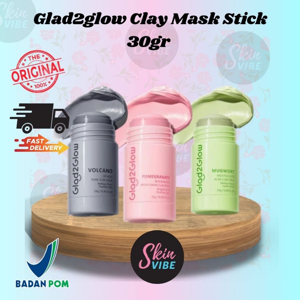 Jual Glad2Glow G2G Clay Stick||Volcano||Real Mugwort||POMEGRANATE ...