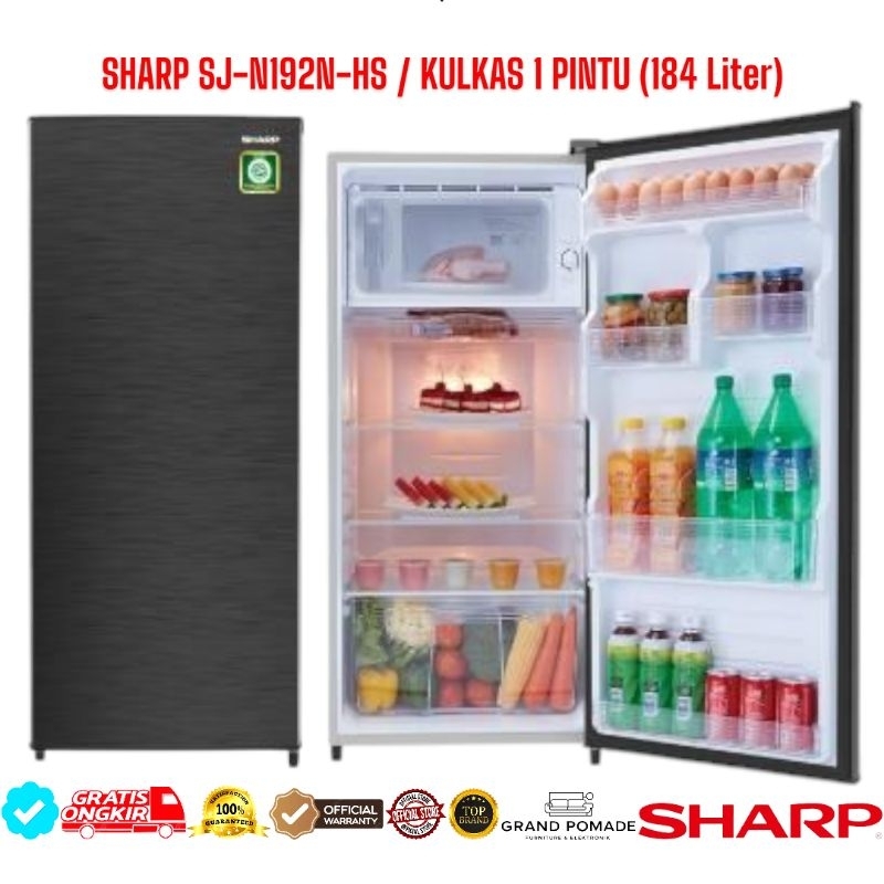 Jual KULKAS SHARP 1 PINTU SJ-N192N-HS / SHARP SJN192NHS KULKAS 1 PINTU SHARP | Shopee Indonesia