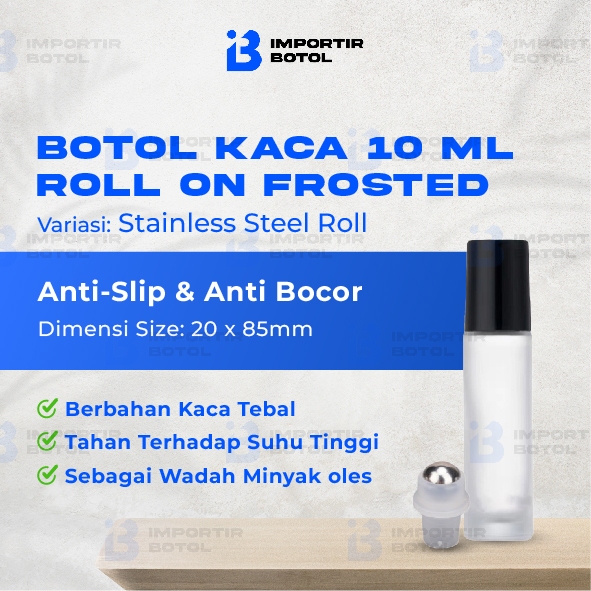 Jual Botol Kaca Roll On Frosted 10ML | Shopee Indonesia