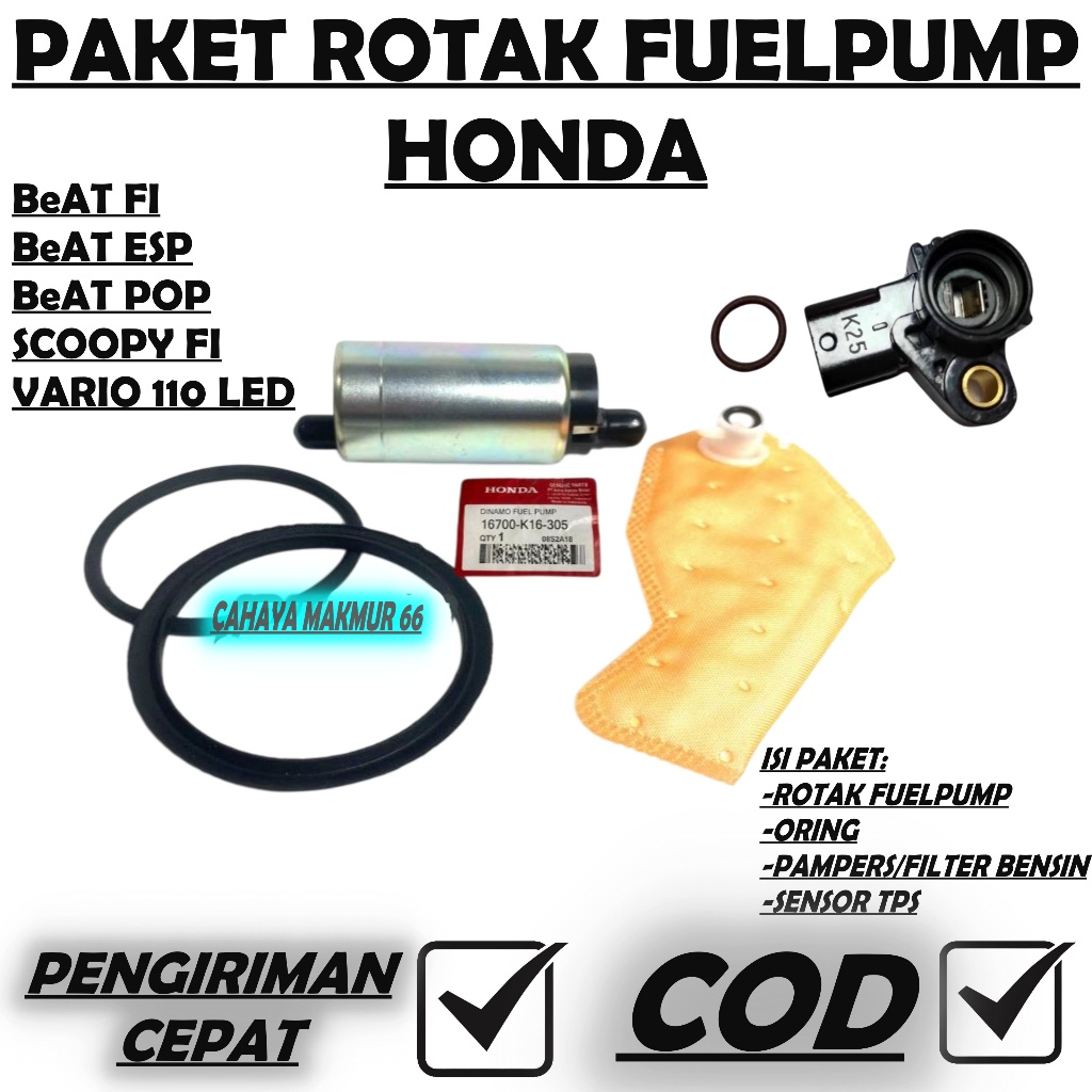 Jual PAKETAN ROTAK HONDA BEAT FI BEAT ESP BEAT POP VARIO 110 FI LED ...