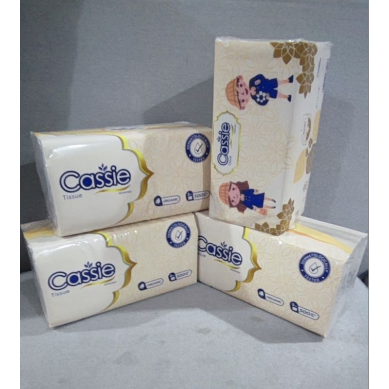 Jual tisu tissue cassie facial brown 500 ply | Shopee Indonesia
