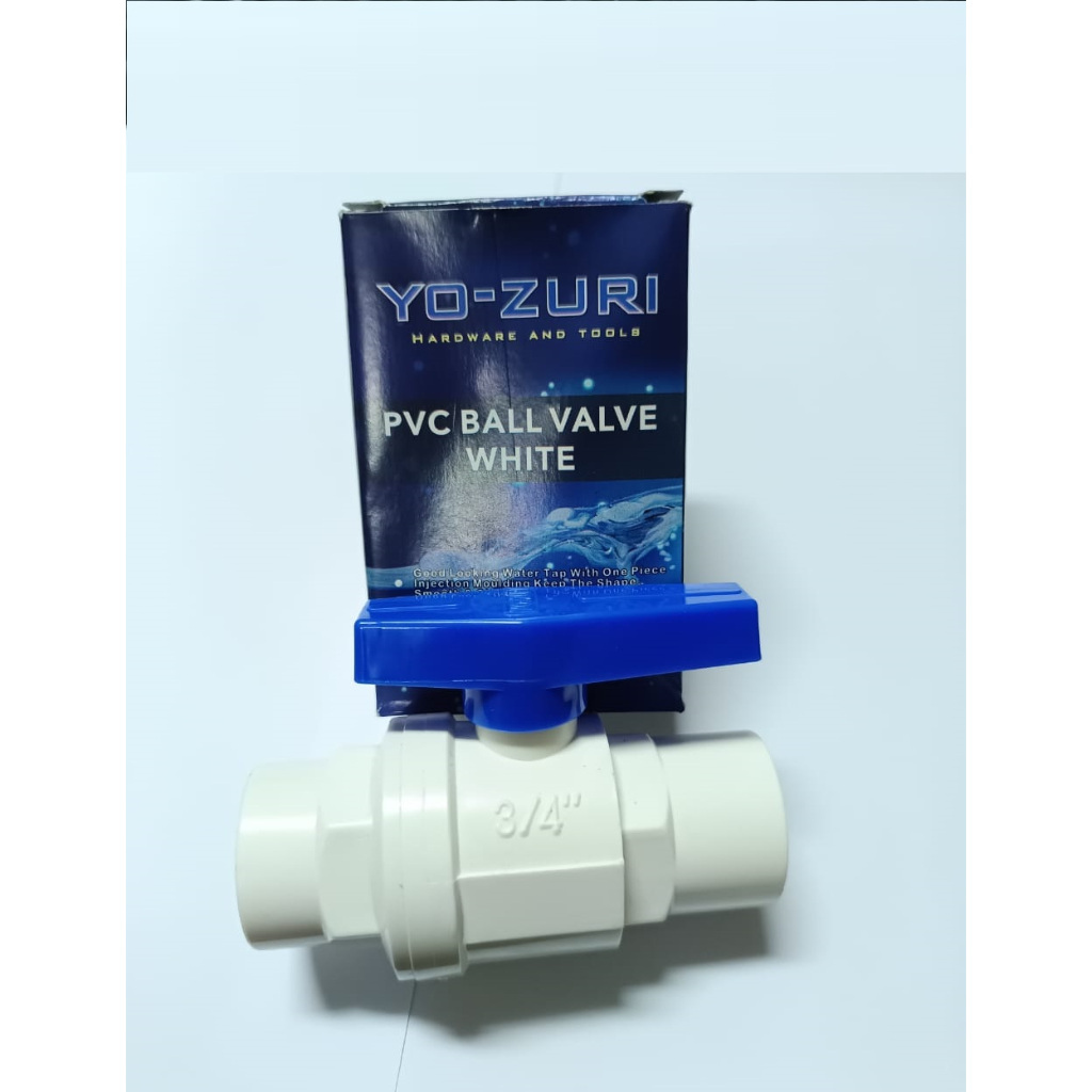 Jual Ball Valve pvc / stop keran kran plastik Ukuran 1/2 3/4 1 inch ...