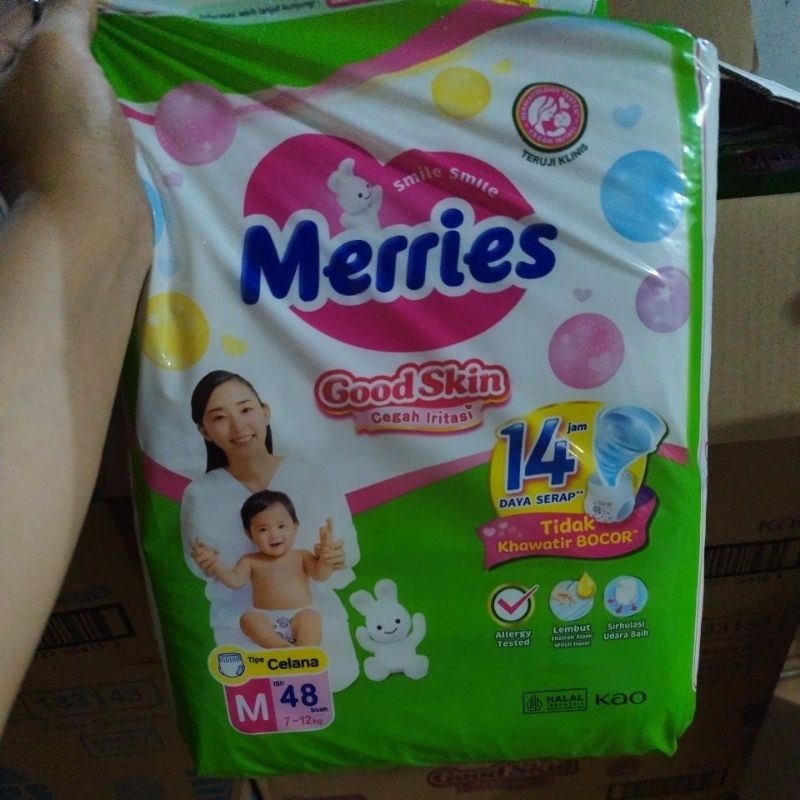 Jual merries M50 jadi M48 popok anak bayi kemasan baru | Shopee Indonesia