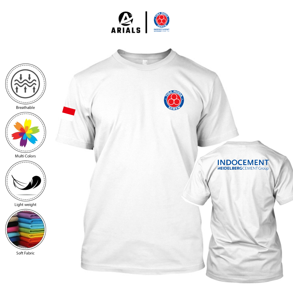 Jual Arials Kaos Baju Indocement Semen Tiga Roda | Shopee Indonesia