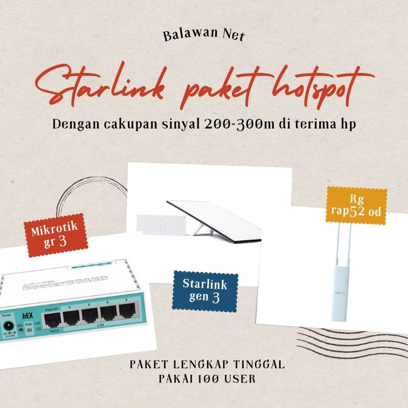 Jual STARLINK Gen 3 PAKET HOTSPOT TINGGAL PAKAI | Shopee Indonesia