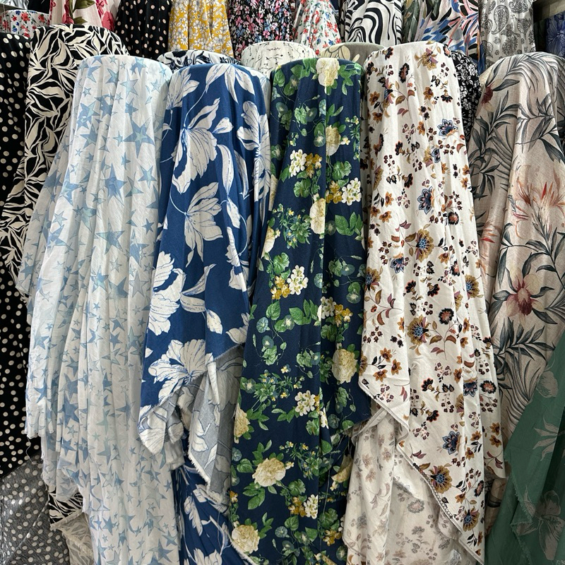 Jual kain katun linen motif ( harga per meter ) | Shopee Indonesia