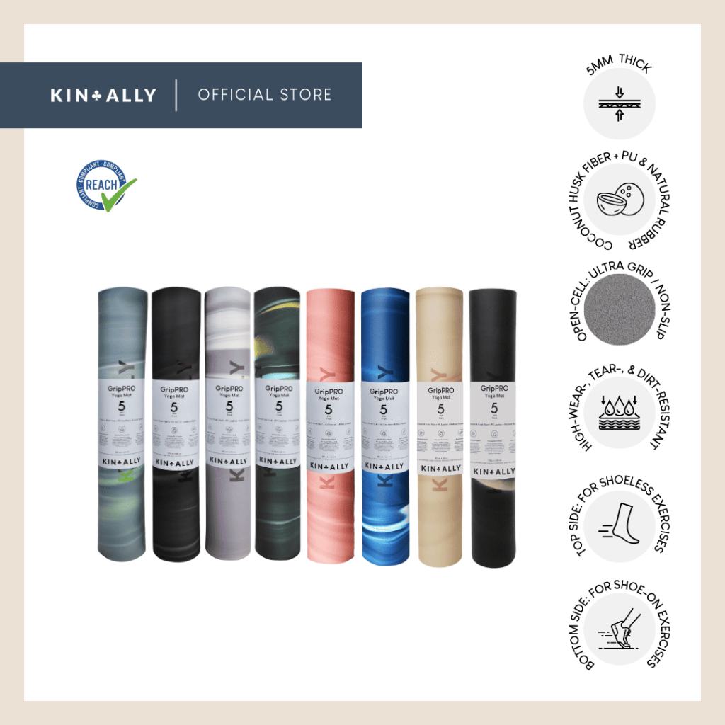 Jual Kin + Ally GripPRO Yoga Mat - Studio 5mm | Shopee Indonesia