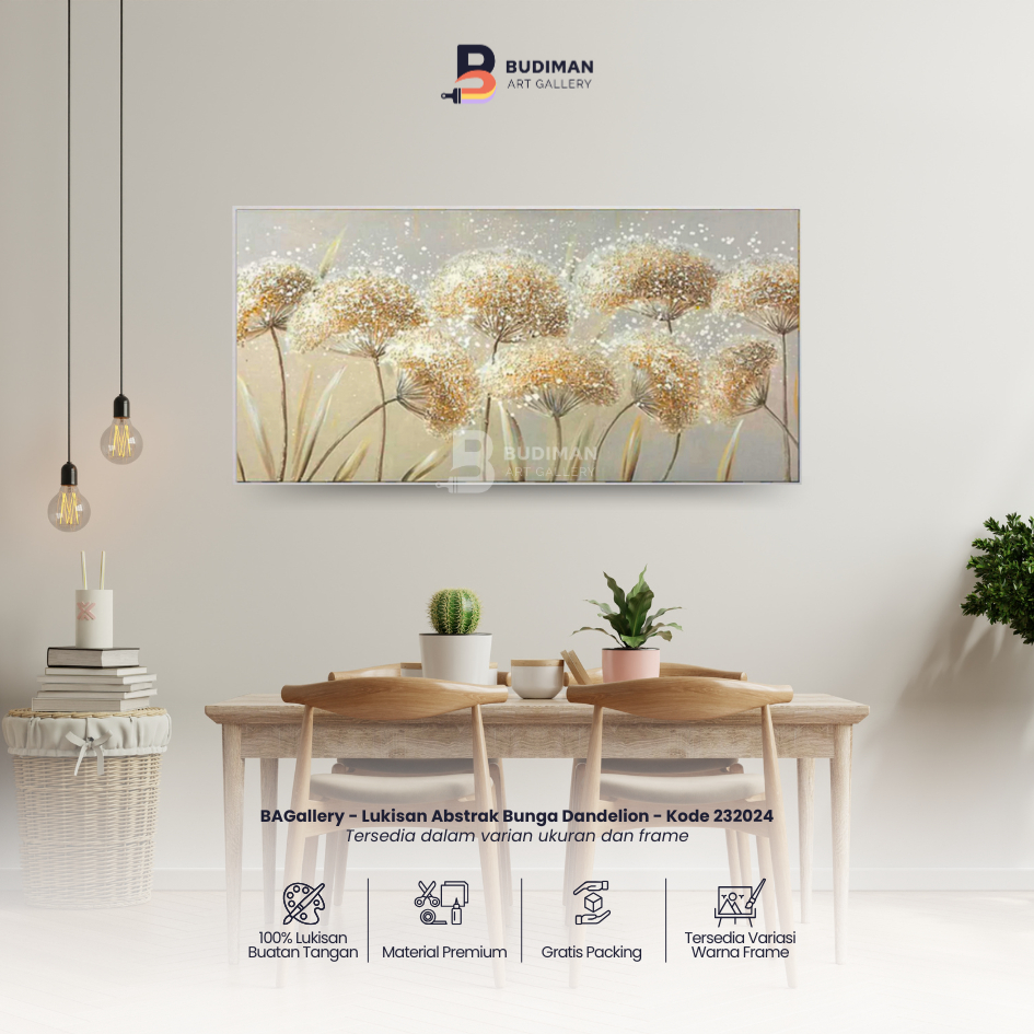 Jual BAGallery - Lukisan Abstrak Hiasan Dinding Aesthetic Bunga ...