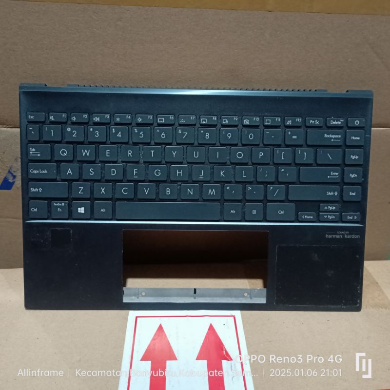 Jual Frame + Keyboard laptop Zenbook ASUS UX325 UX325E UX325JA UX325J ...