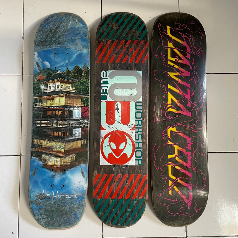 Jual Deck Skateboard April Santa Cruz Alien Workshop | Shopee Indonesia