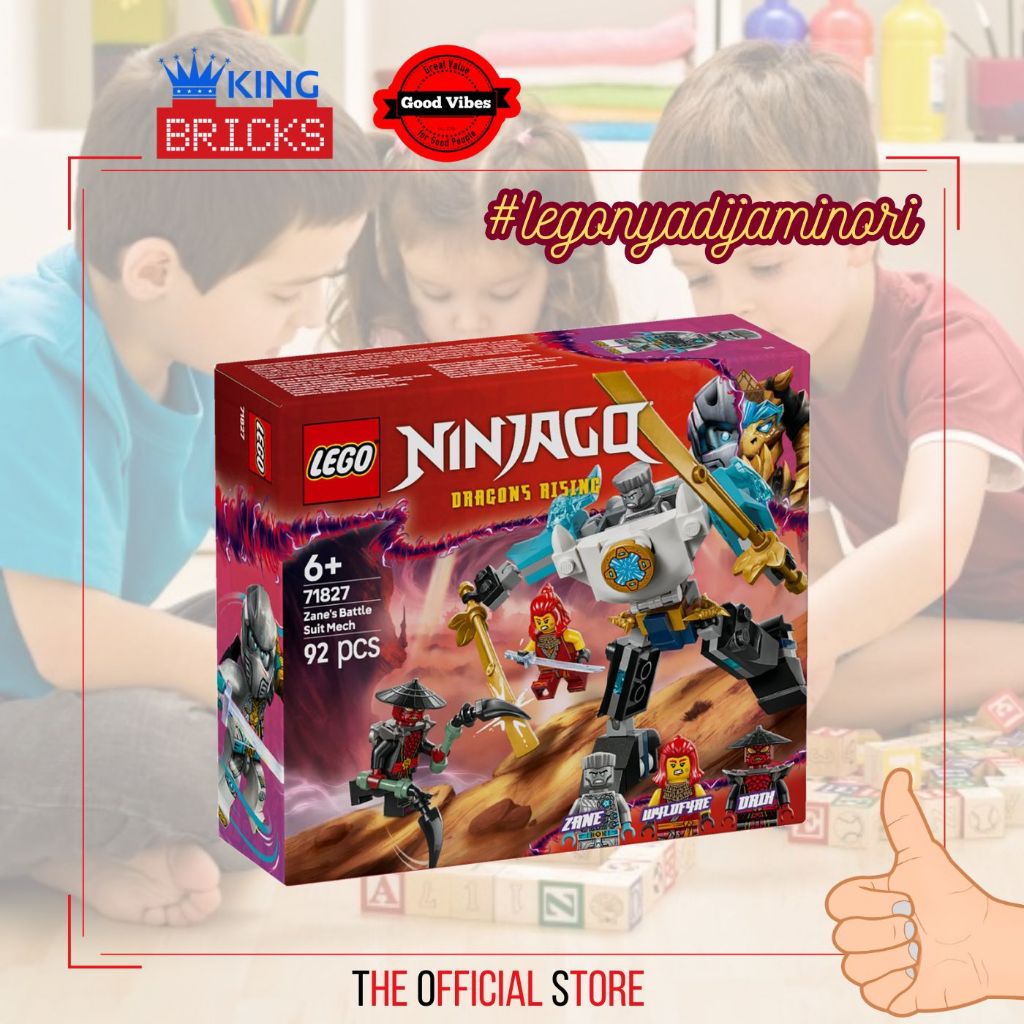 Jual LEGO Original NINJAGO 71827 Zane Battle Suit Mech - Mainan Anak ...
