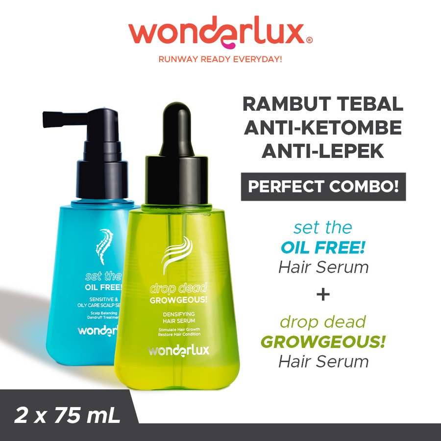 Jual Wonderlux Perfect Combo! Rambut Tebal Anti Ketombe - Anti Lepek ...