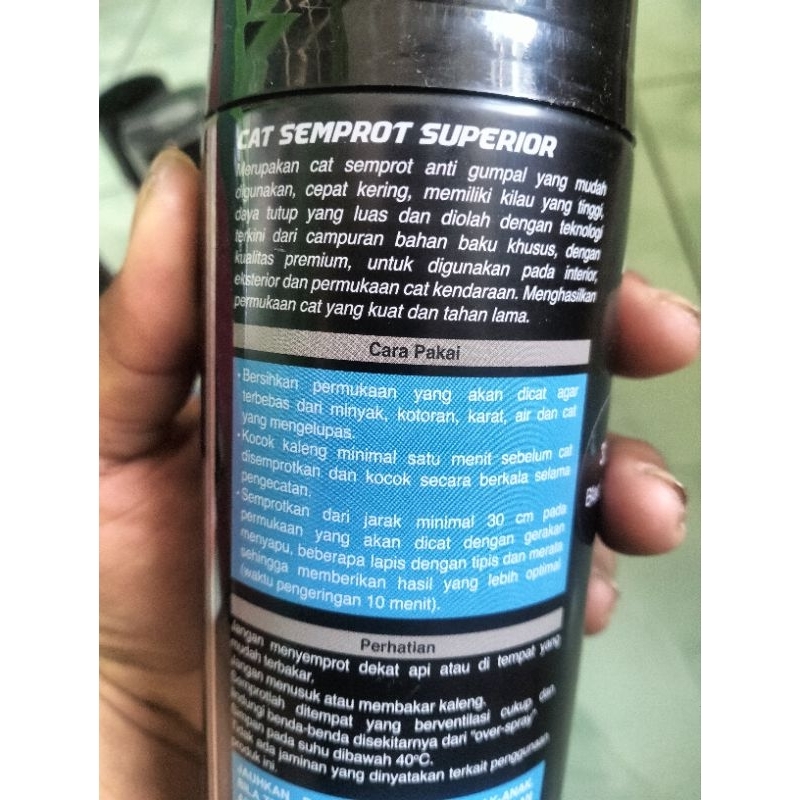 Jual cat Pilok autogard paint black gloss 300ml | Shopee Indonesia