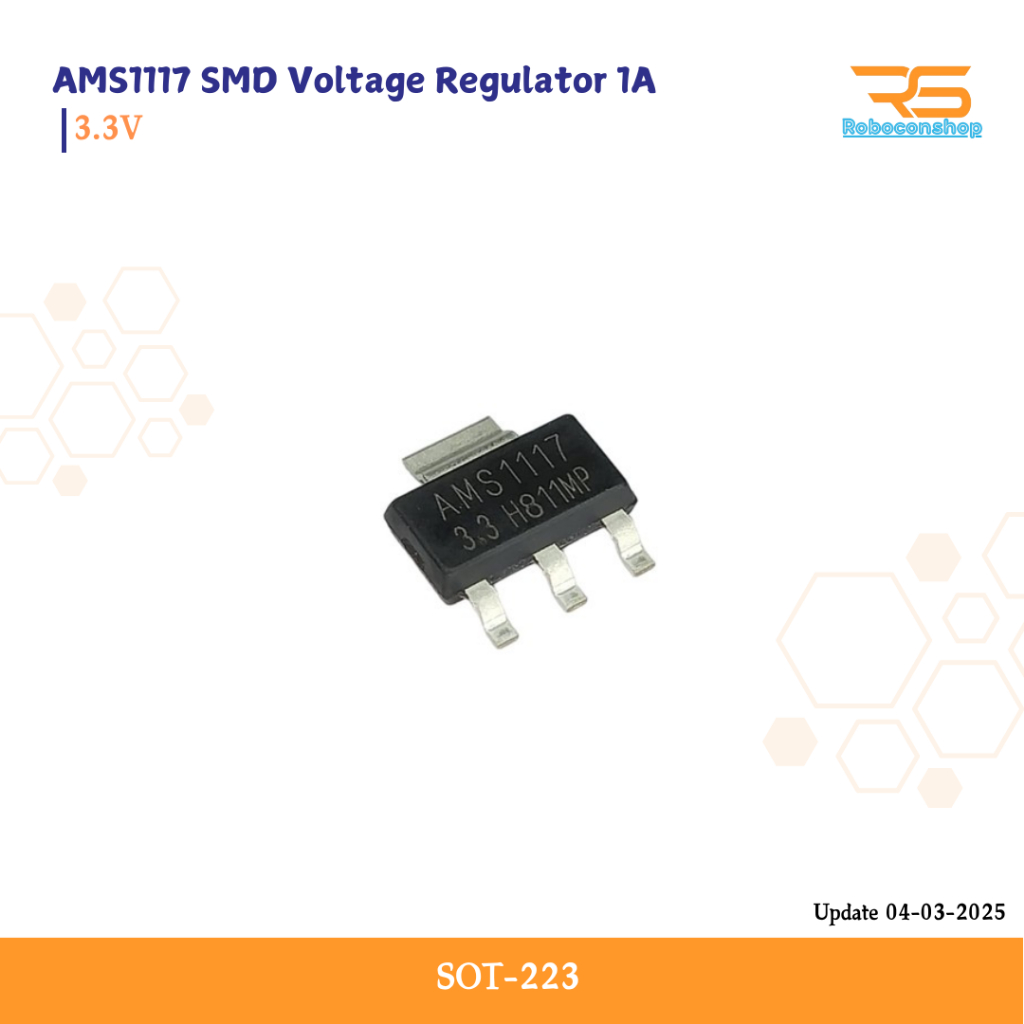 Jual AMS1117 SMD Voltage Regulator 1A SOT-223 - 3.3V | Shopee Indonesia