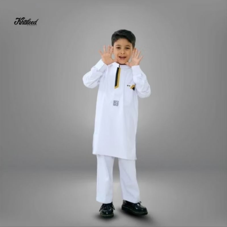 Jual Gamis Set Pakistan Rouhan Anak Premium Putih Khaleed Apparel ...