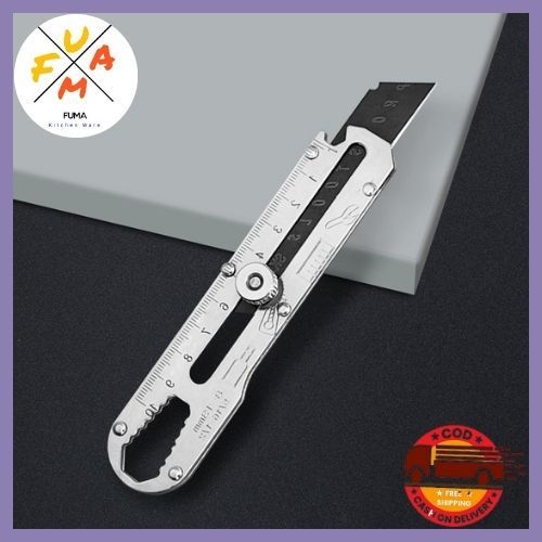 Jual Cutter stainless 9in1 multifungsi pembuka tutup botol penggaris ...