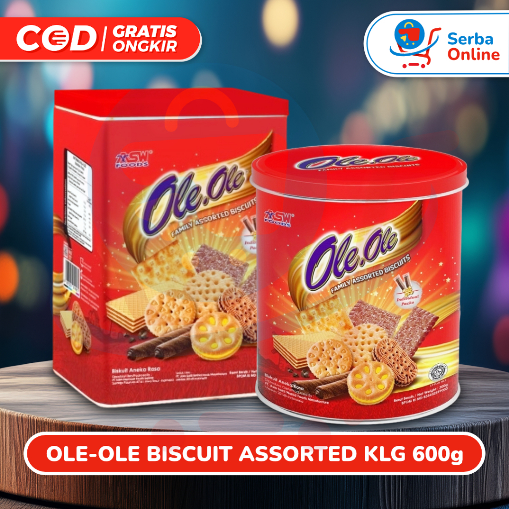 Jual OLE-OLE BISCUIT ASSORTED KLG 300g & 600g | Shopee Indonesia