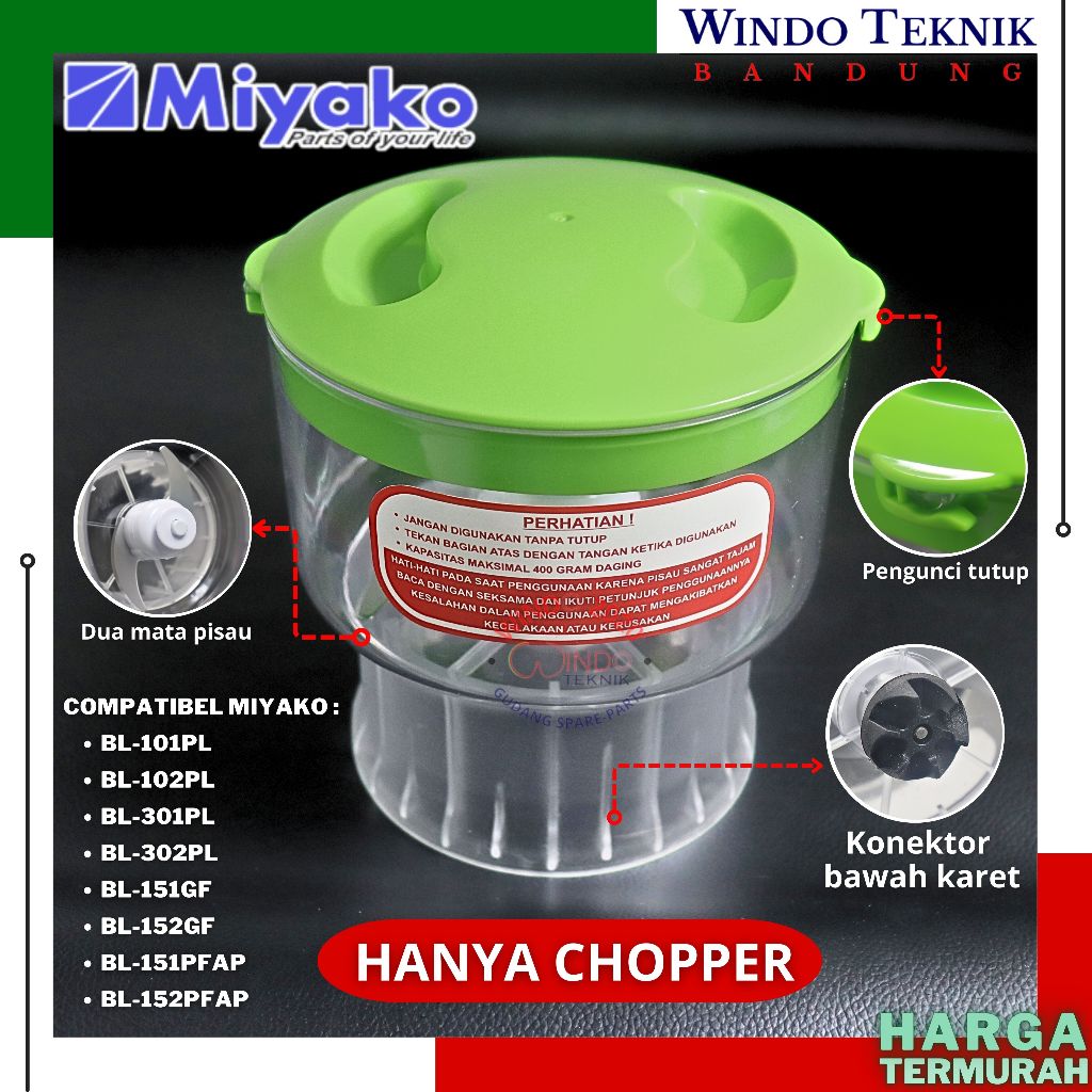 Jual Nunosply - CHOPER / COPER CHOPPER BLENDER DAGING MIYAKO PENGGILING ...