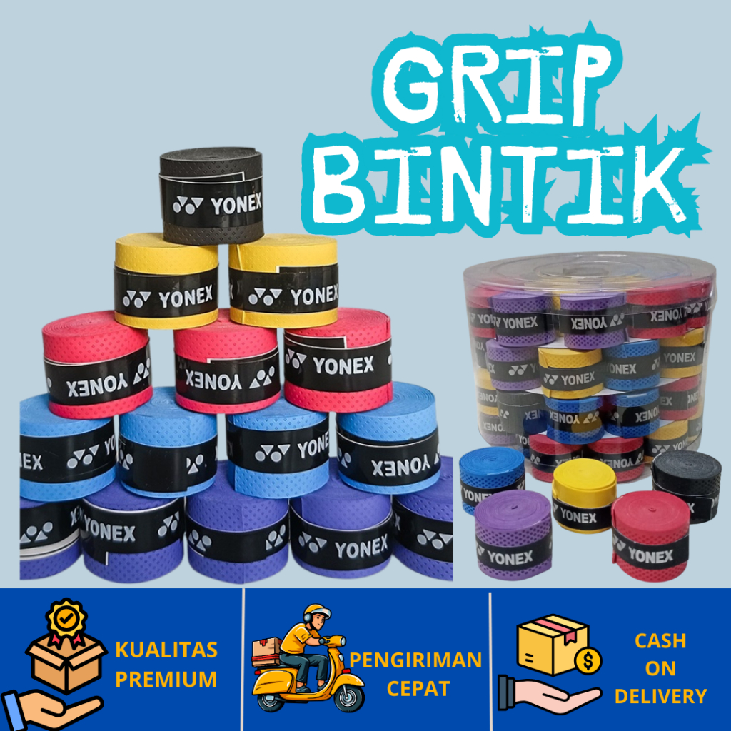 Jual Grip Badminton Karet Bulat 1 Box - Grip Bulutangkis Y/Y Import ...