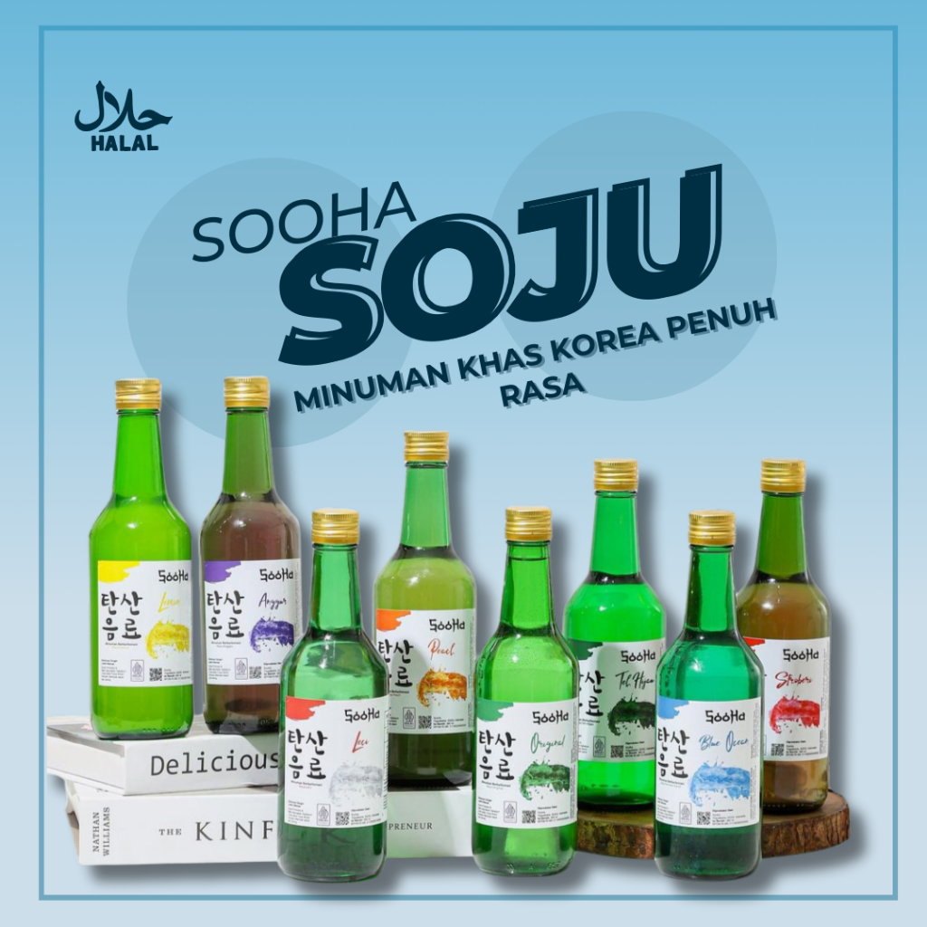 Jual Soju Halal Non Alkohol Sooha Soha Minuman Korea Sparkling Water ...