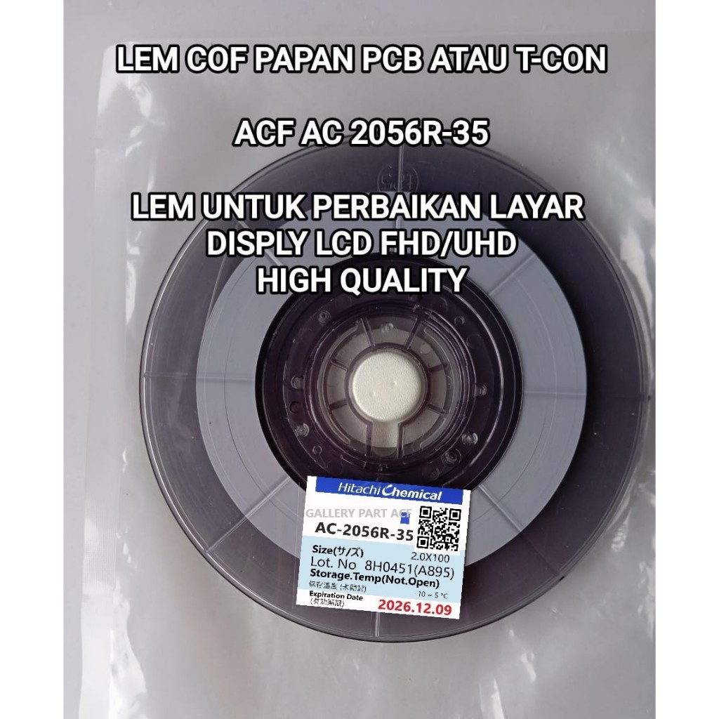 Jual LEM ACF AC 2056R lebar 2.0 LEM PEREKAT COF TCON T CON | Shopee ...