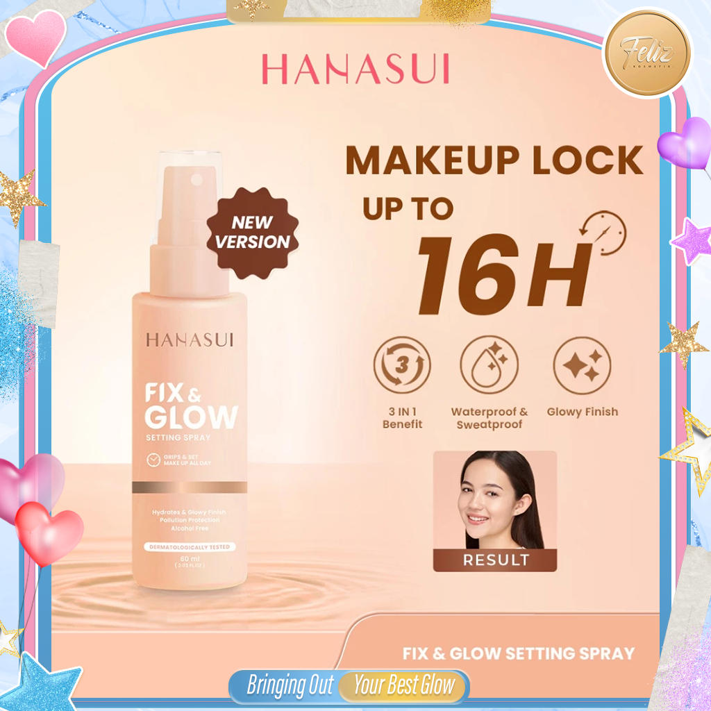 Jual * FELIZ * HANASUI Fix & Glow Setting Spray | Shopee Indonesia
