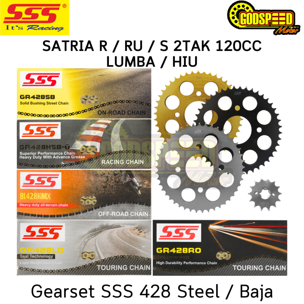 Jual GEARSET / GIRSET / GEAR SET / GIR SET SUZUKI SATRIA R LUMBA HIU ...