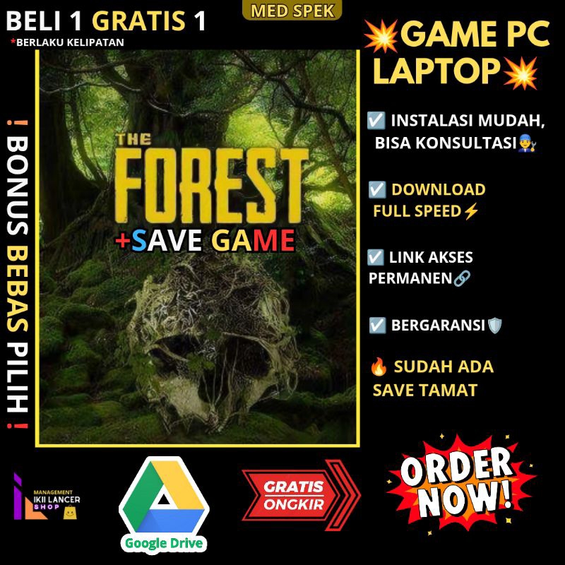 Jual The Forest - PC LAPTOP GAMES - CARA INSTALL MUDAH! | Shopee Indonesia