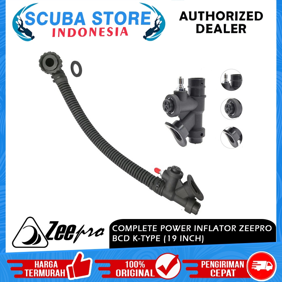 Jual Complete Power Inflator BCD Zeepro K-Type Elbow 19 Inch Selang BC ...