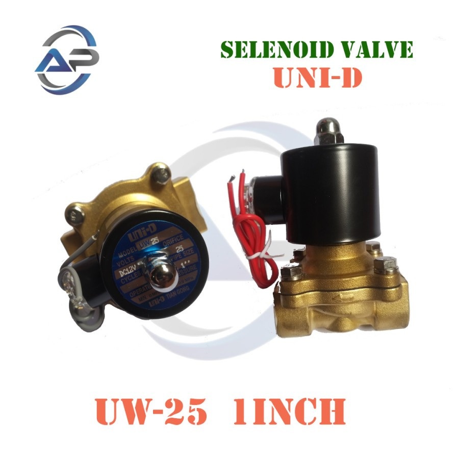Jual Solenoid valve UNI-D 2way UW-25 drta 1” inch AC220/DC24 | Shopee Indonesia