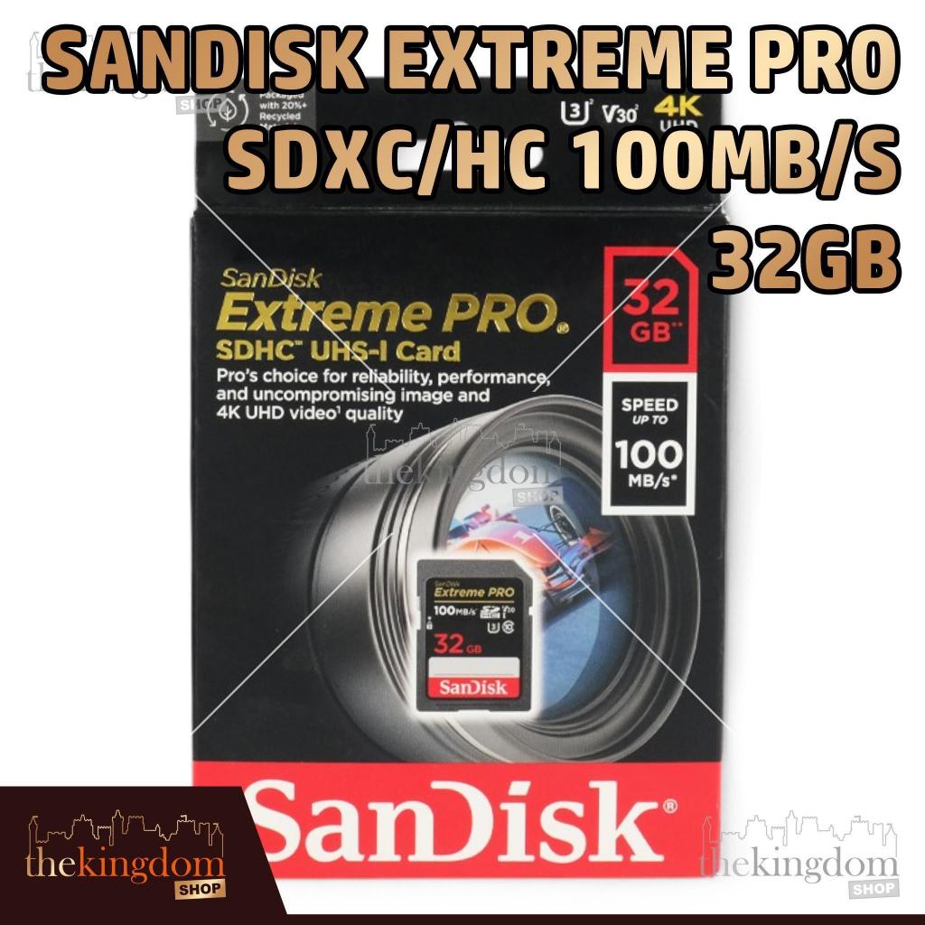 Jual SanDisk Extreme PRO SDXC/HC UHS-I Card U3 V30 100MB/s 32GB Memory Camera Kamera Dashcam Hp ...