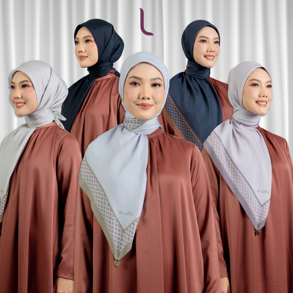 Jual Elzatta Hijab Jilbab Segiempat Scarf Motif Premium Obelia Fara ...