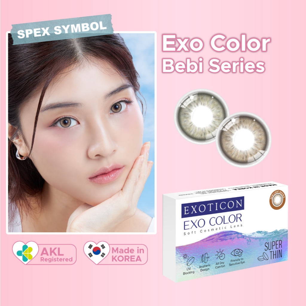 Jual Spex Symbol Softlens Exoticon Color - Exo Color Bebi Light Grey ...