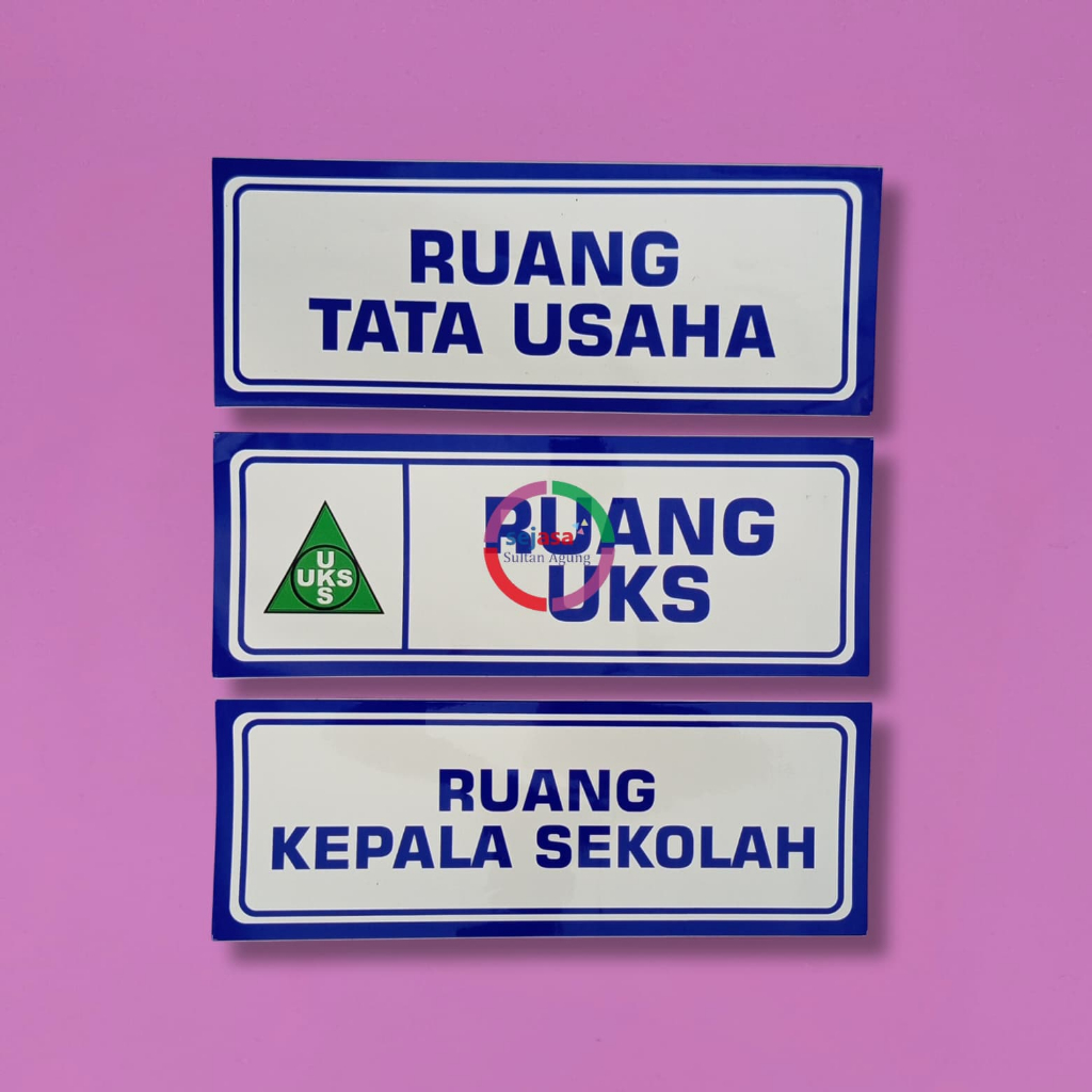 Jual Stiker Vinyl Ruang UKS | Stiker Ruang Tata Usaha | Stiker Ruang ...