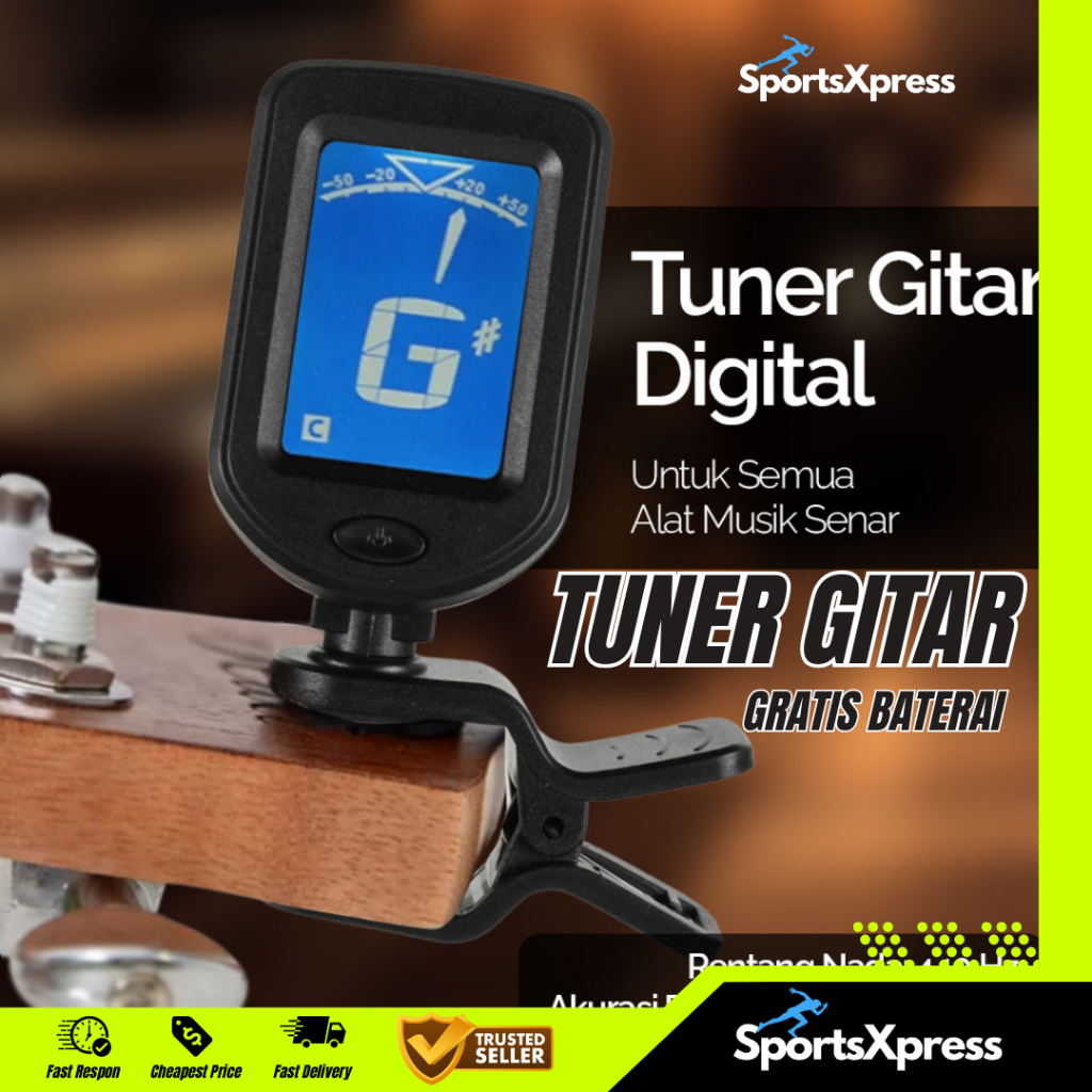 Jual Alat Stem Gitar Tuner Digital Guitar Akustik Classic Tuner Senar ...