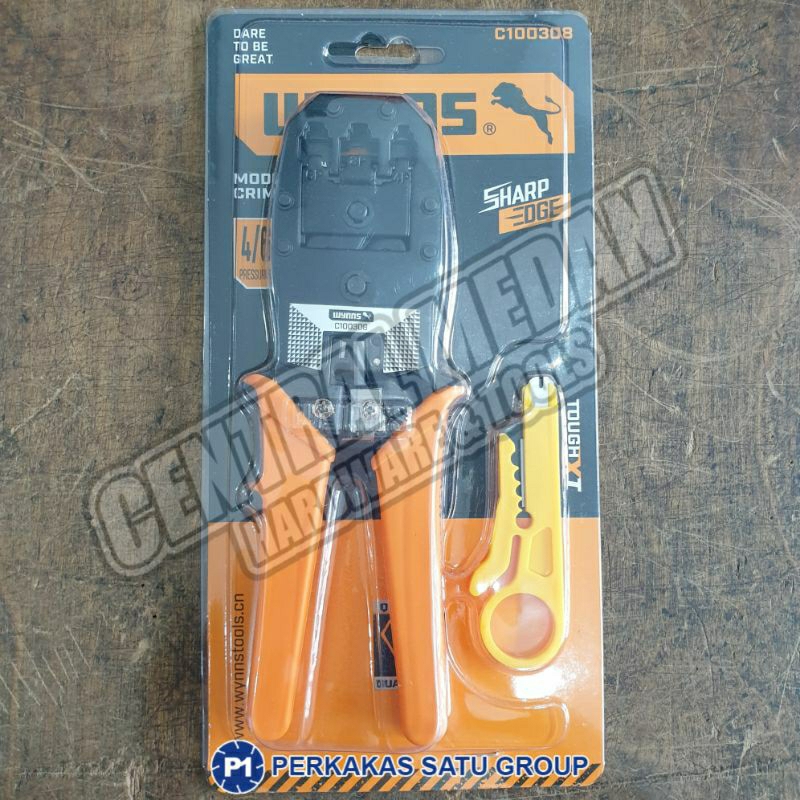 Jual TANG MODULAR CRIMPING TOOL WYNNS C100308 PLUG CRIMPER RJ11 RJ12 ...