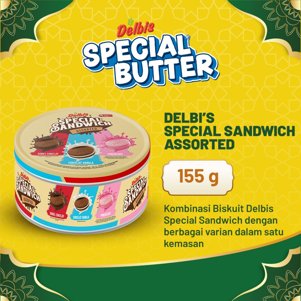 Jual DELBI'S SPECIAL SANDWICH ASSORTED (FESTIVE) | Shopee Indonesia
