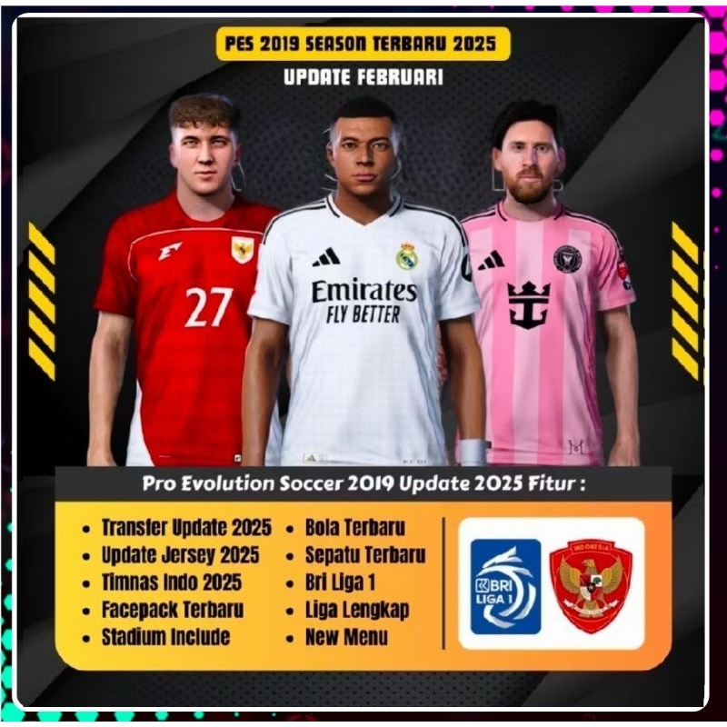 Jual PES 2019 PATCH SEASON UPDATE 2024 2025 - GAME WINDOWS ORIGINAL ...