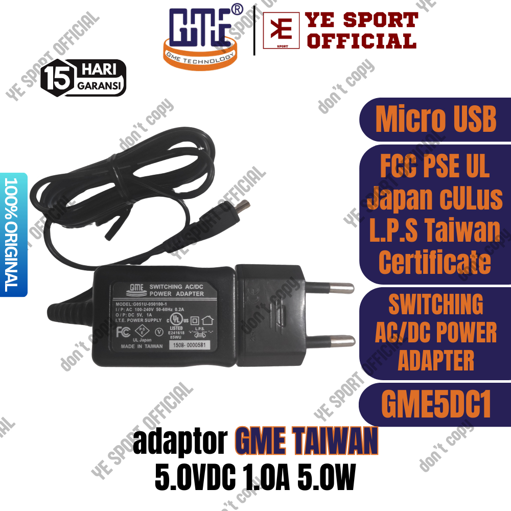Jual GME Taiwan Switching AC/DC POWER ADAPTER I.T.E Power Supply ...