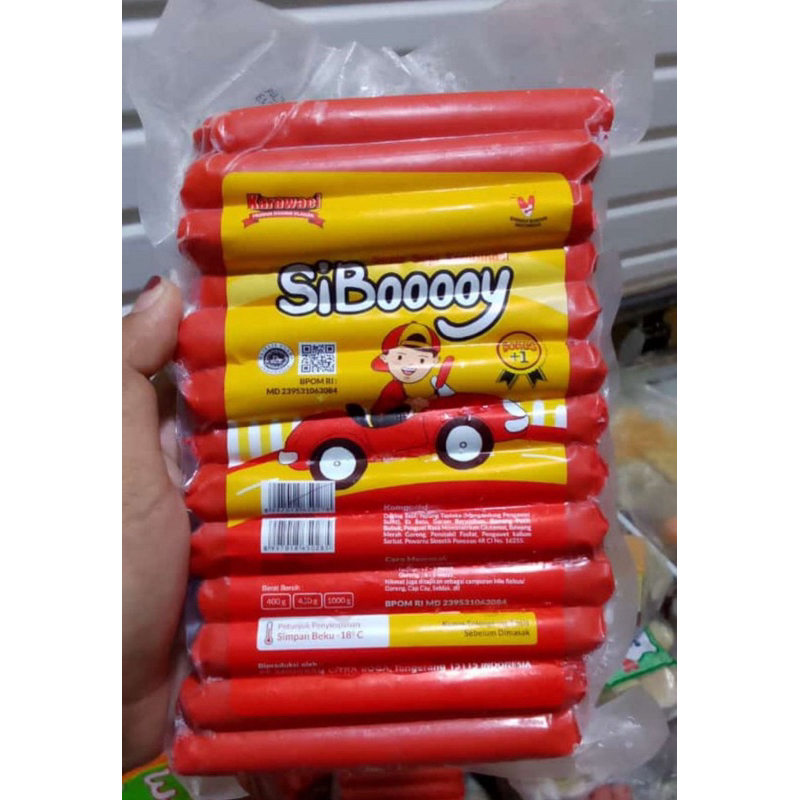 Jual SiBooy Sosis Sapi Merah isi 25 biji | Shopee Indonesia
