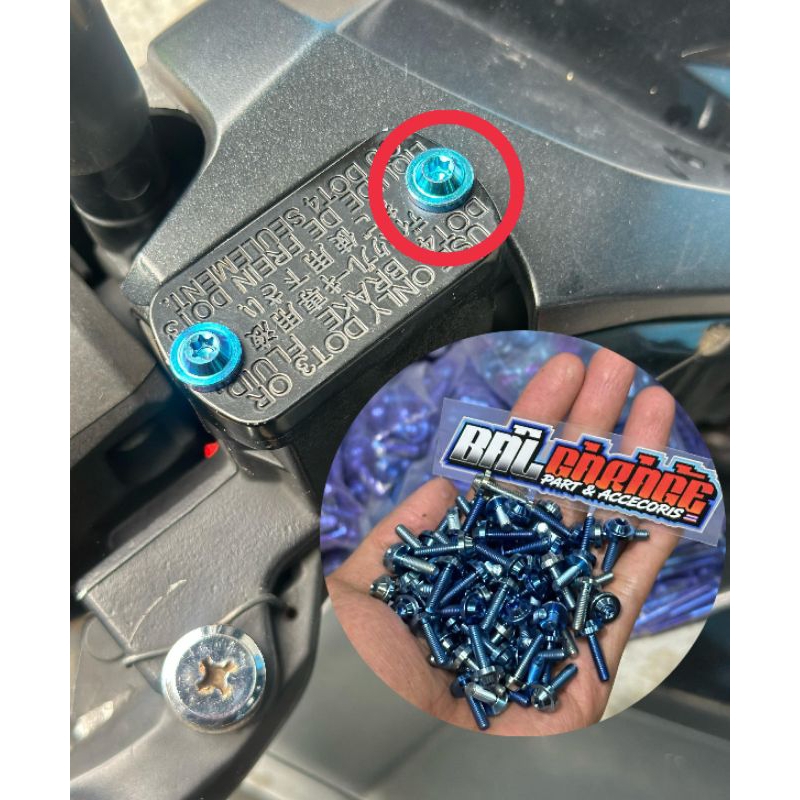 Jual baud titanium tutup tabung master rem standar (1biji) | Shopee ...