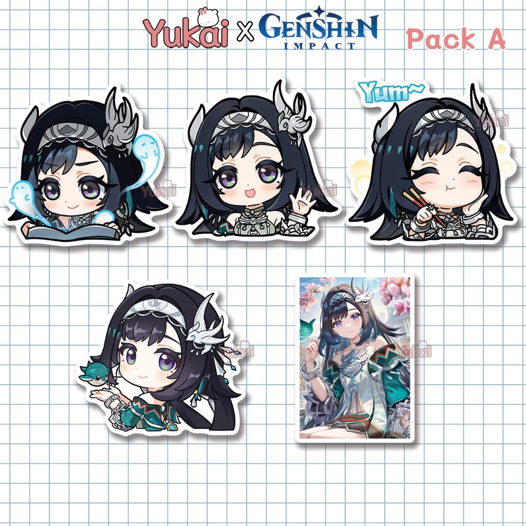 Jual Stiker Lan Yan Genshin Impact Premium - Sticker Pack Anime ...