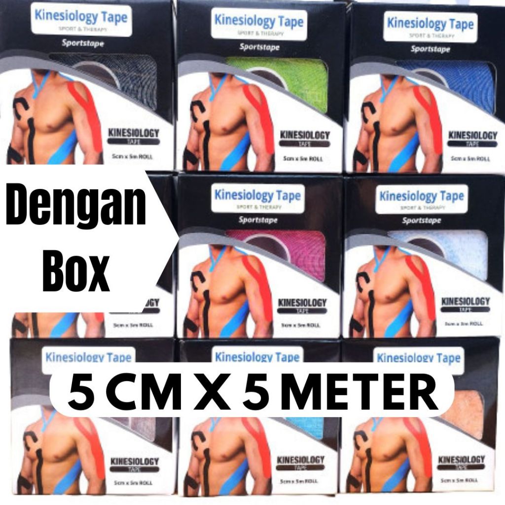 Jual Taping Teping Kinesio 5CM x 5M Tape Kinesiologi Olahraga Tapping Kinesiology Wrist Tape ...