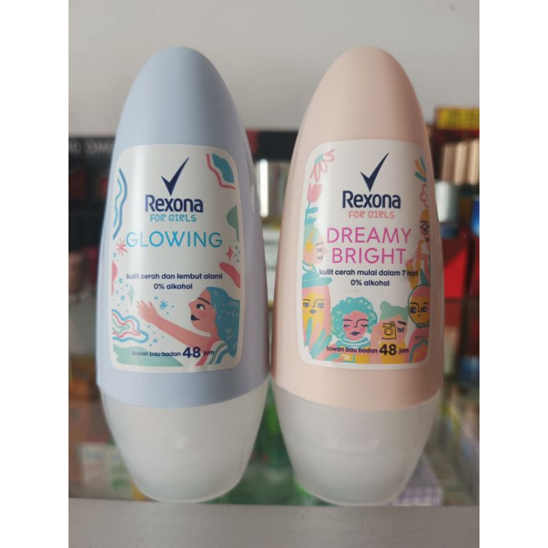 Jual Rexona Deo Glowing & Dreamy Bright 40 ml | Shopee Indonesia