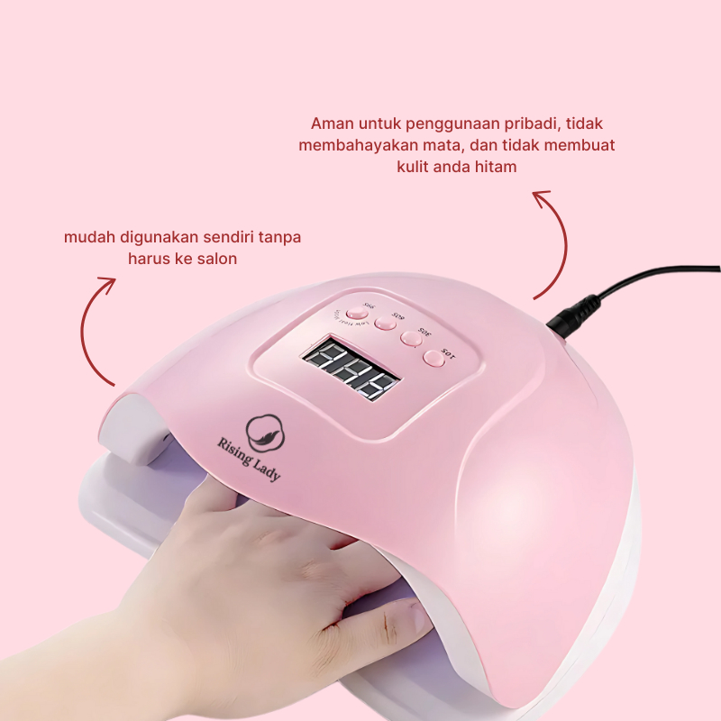 Jual [ COD ] Rising Lady UV LED Nail Lamp 120Watt / Lampu UV Gel Nail Art 48Watt/54Watt/120Watt ...