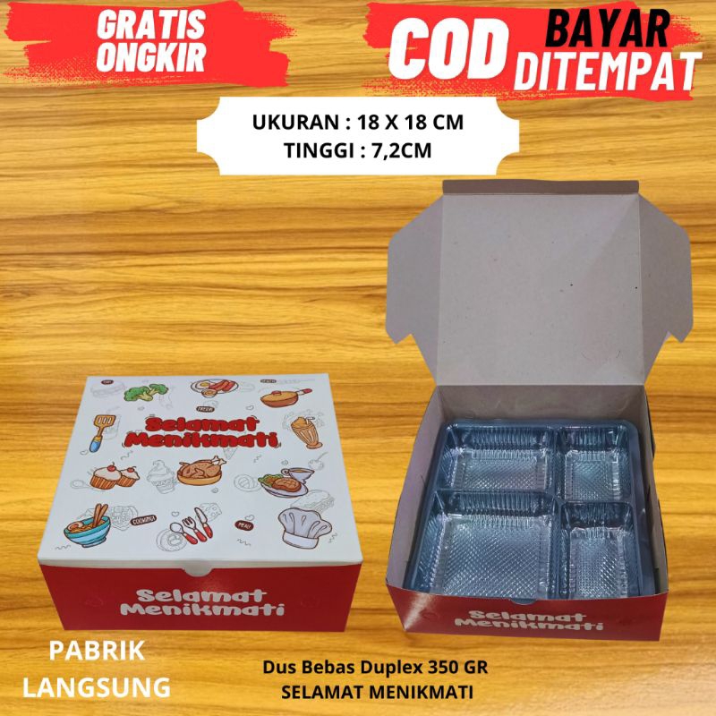 Jual SAUDARA BOX NASI Dus Kue /R8/ Kotak Makan Nasi / Lunch Box / Snack ...