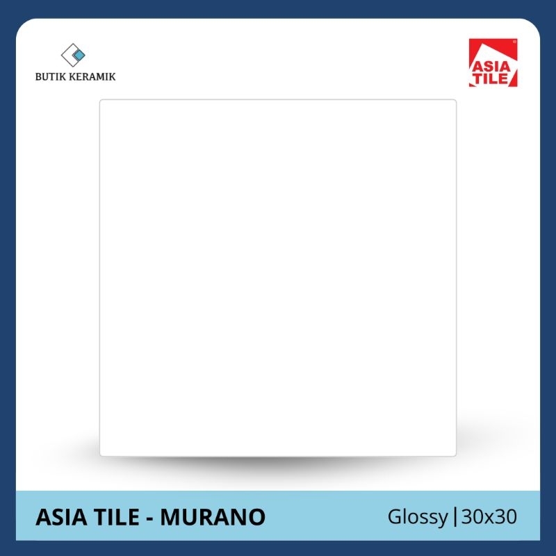 Jual Keramik Putih 30x30 cm | Asia Tile | Murano Series | Glossy ...