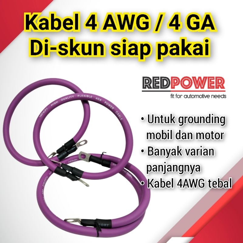Jual Kabel 4 AWG siap pakai di skun 4awg atau 4ga berbagai macam ...