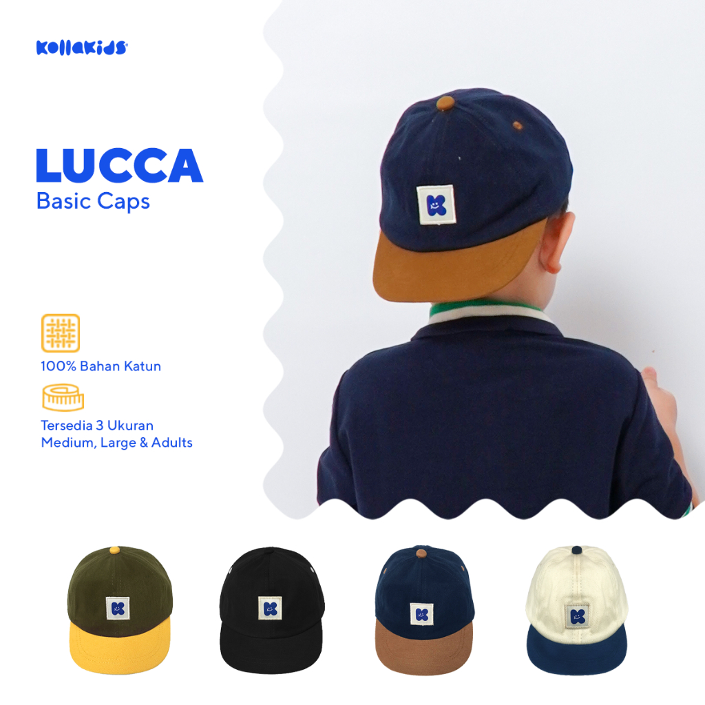 Jual Kolla Kids Topi Anak Basic / Baseball Caps Lucca 1-11 Tahun Topi ...